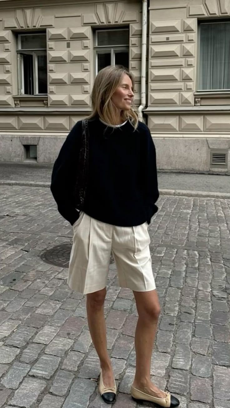 How to Style Bermuda Shorts Outfits This Season - Tea Cups & Tulips